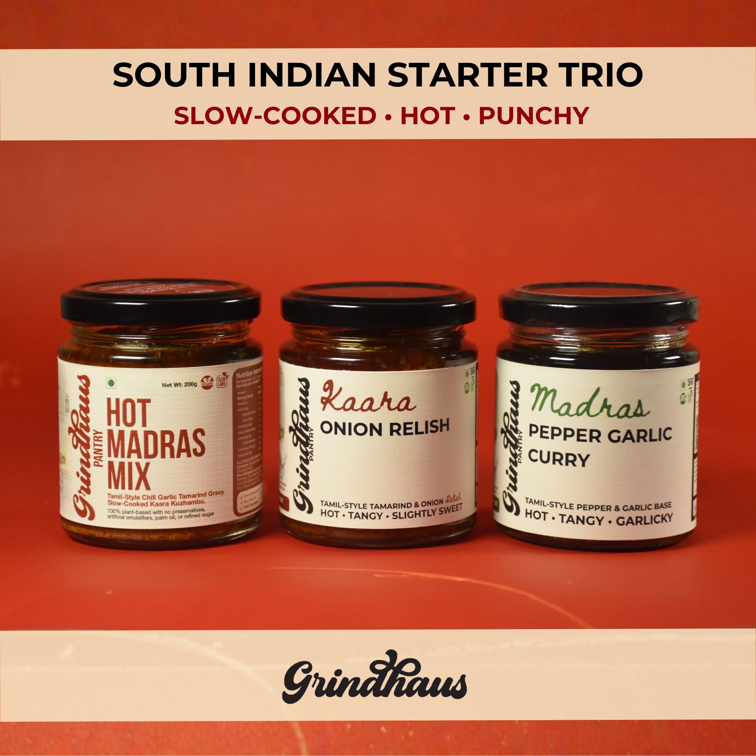 South Indian Starter Trio | Hot Madras Mix Curry Base, Madras Pepper G ...